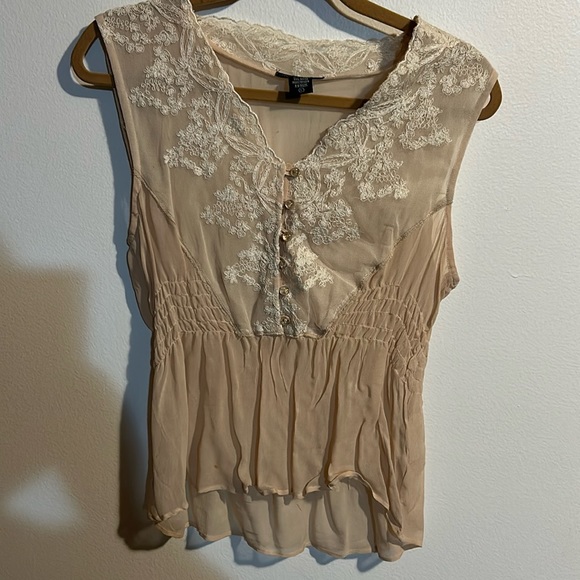 urban Angel | Tops | Urban Angel Blush Colored Feminine Top | Poshmark